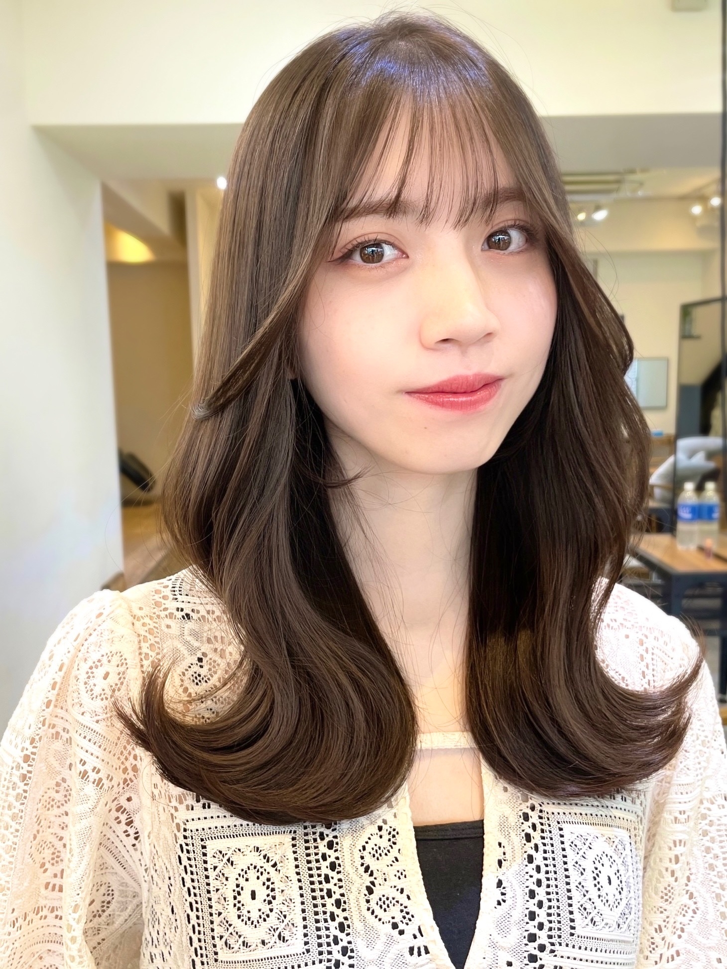 セミロング×くびれレイヤー：Hair Style｜Cote｜表参道の美容室
